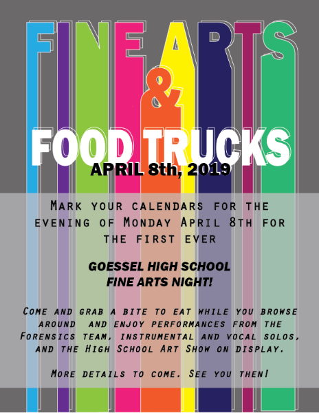 Goessel USD 411 - Fine Arts Night Flyer
